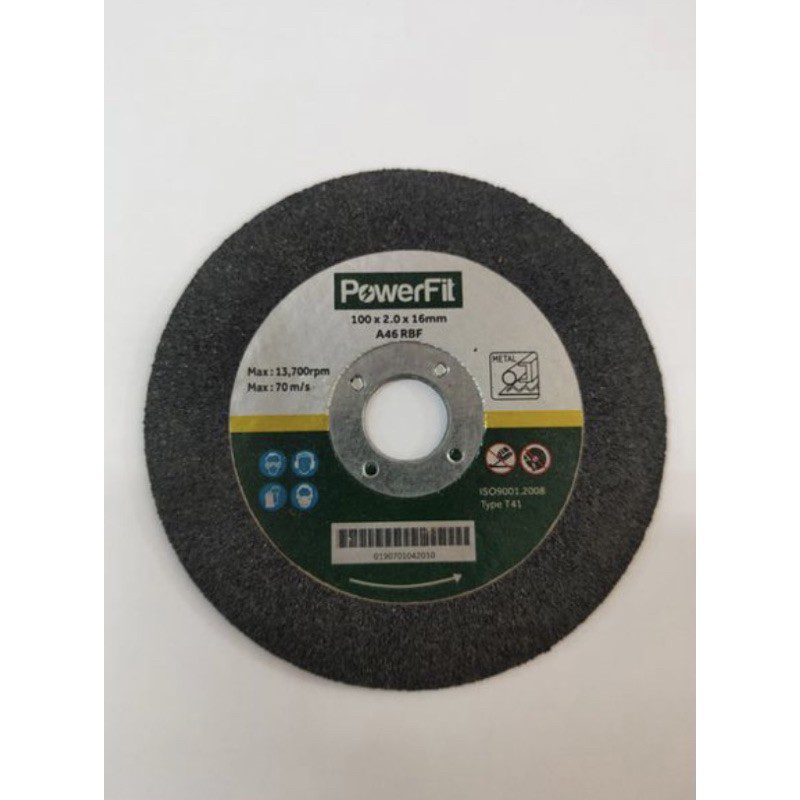 POWERFIT cutting disc 100 x 2.0 x 16mm 25pc/box