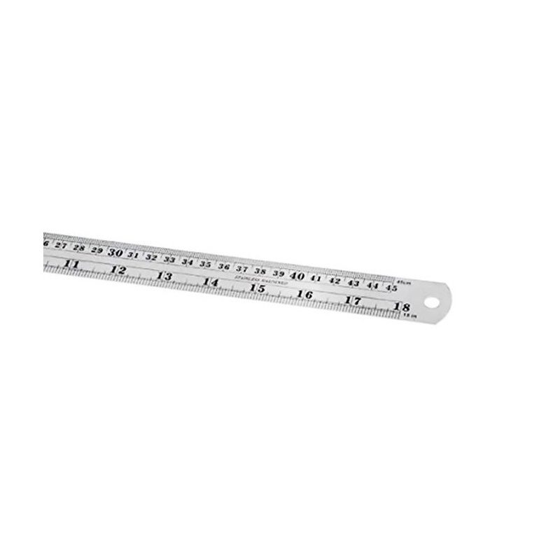 Stainless Steel Ruler 18 (45CM) | POWERFIT INDUSTRIAL | Tools Hardware ...