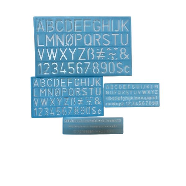 stencil Trace out letter set